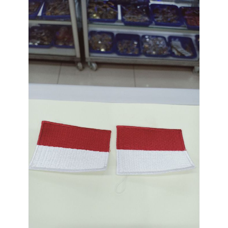 Jual BORDIRAN MERAH PUTIH LOGO MERAH PUTIH | Shopee Indonesia