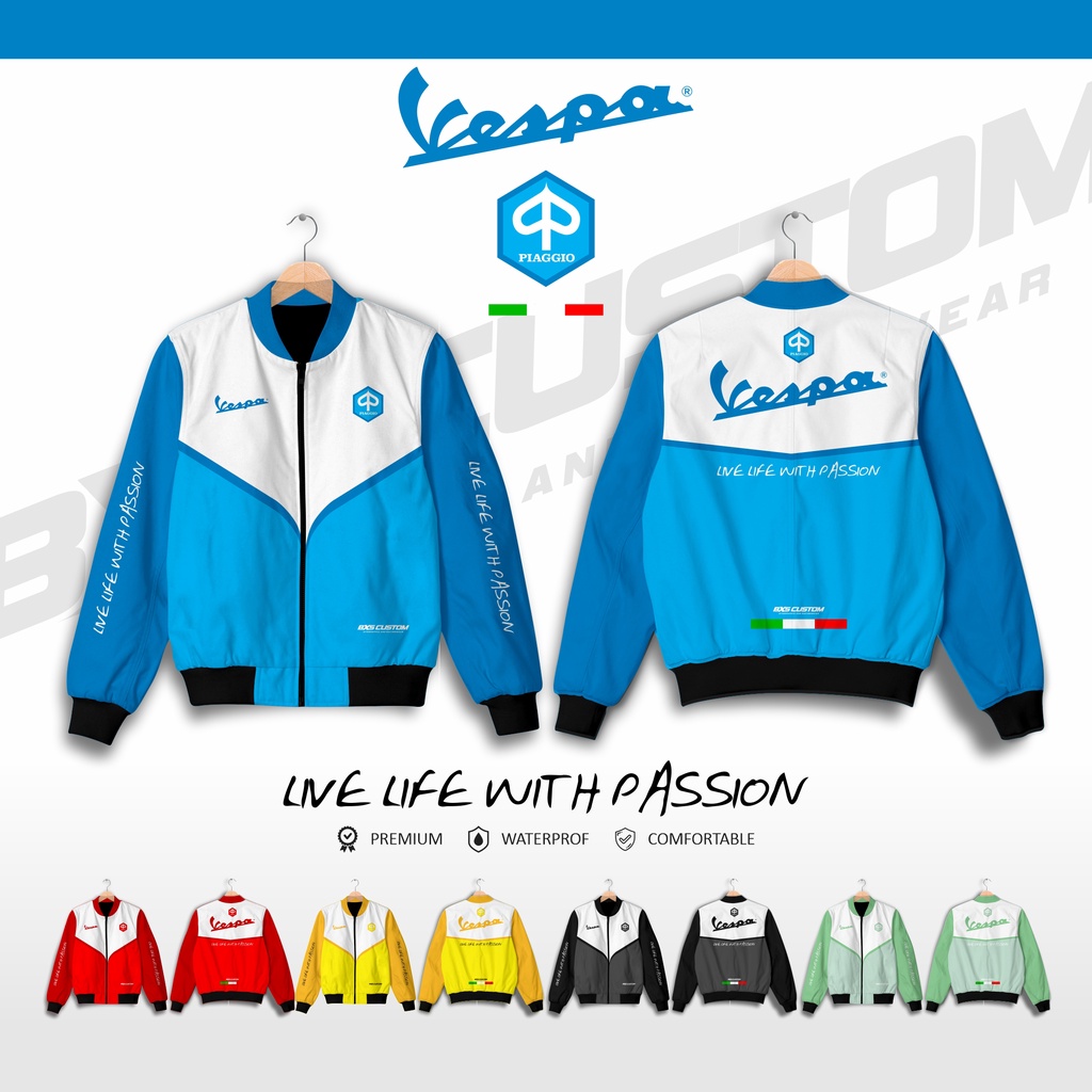 Jual JAKET VESPA VINTAGE | VESPA MATIC AND CLASSIC PREMIUM JACKET ...