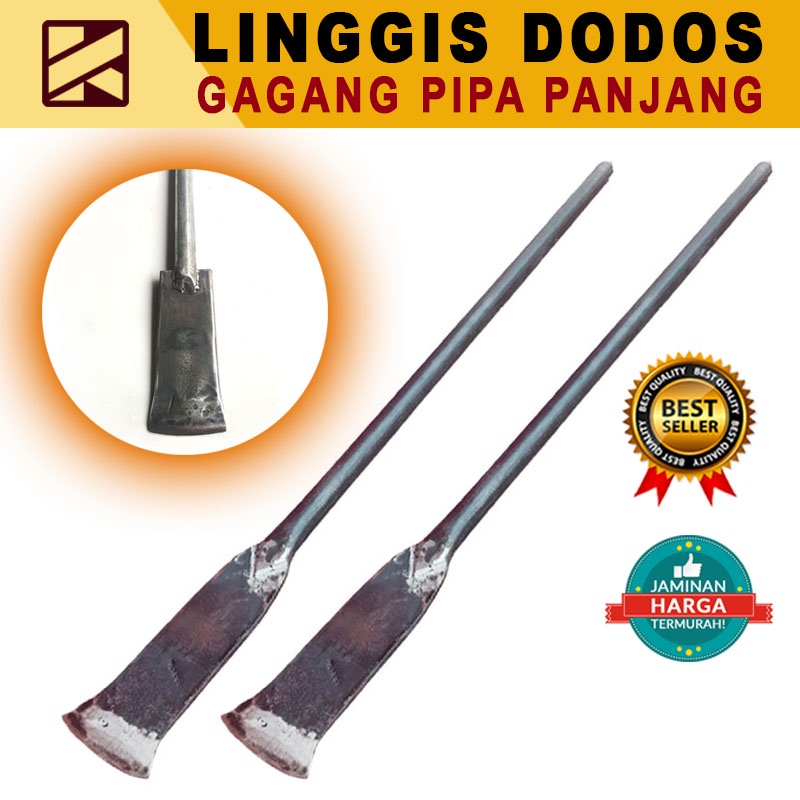 Jual [COD] Linggis Dodos Baja Gagang Pipa Sepuhan Baja Tua 120 cm Super ...