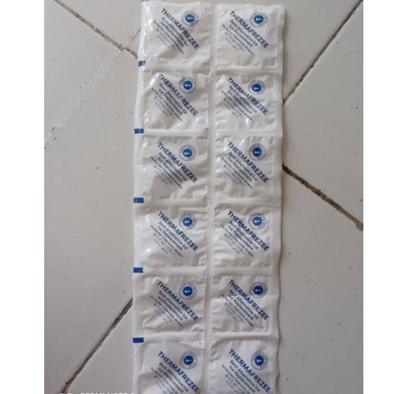 Jual ice gel ice pack mini Thermafreeze kecil isi 12 dry ice | Shopee ...