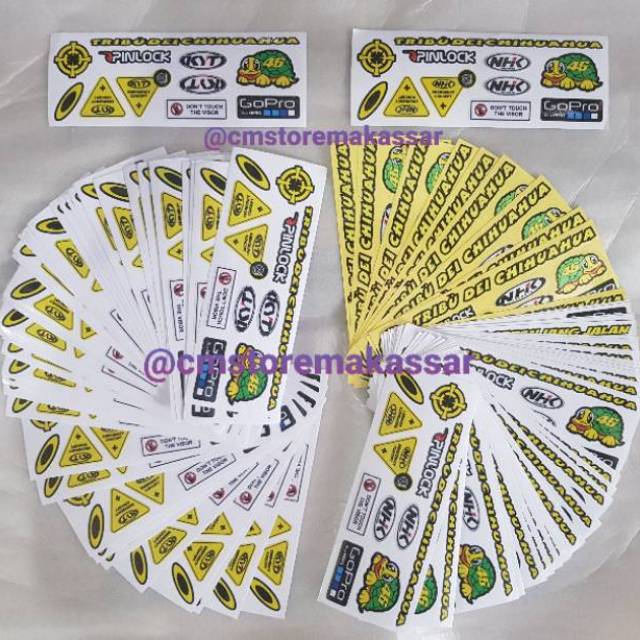 Jual Stiker Kaca Helm KYT Scotlight Sticker Set Visor Helm Full Face ...