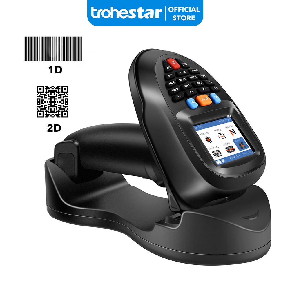 Jual TROHESTAR Barcode Scanner Wireless & Wired 1D Handheld PDA ...