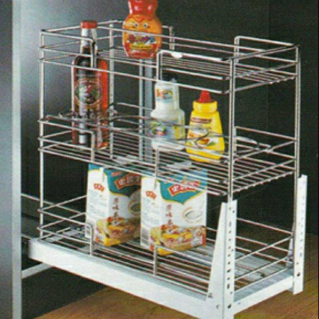 Jual Rak bumbu / rak botol ( stainlis ) WW 23 D | Shopee Indonesia