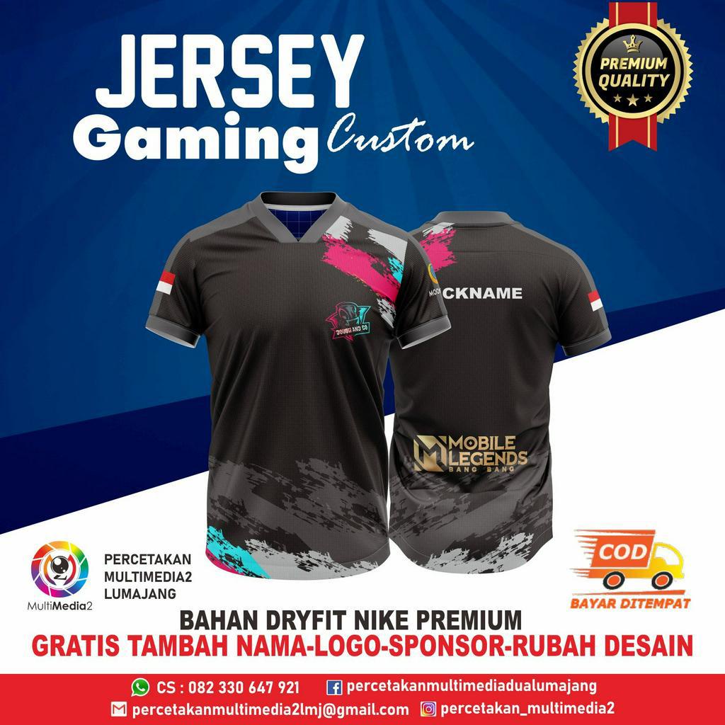 Jual Jersey Gaming Free Fire/ML/PUBG Terbaru Bisa Custom Free Nama Dan ...