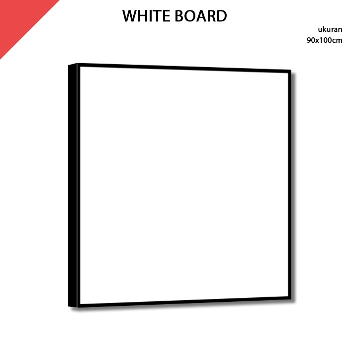 Jual Papan Tulis Putih White Board 90x100 cm | Shopee Indonesia