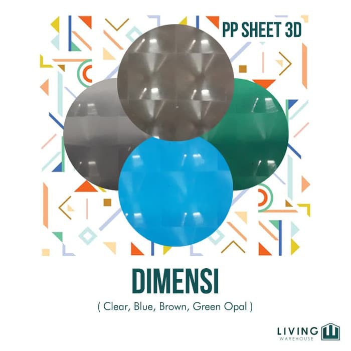 Jual PP Sheet 3D Dimensi | Shopee Indonesia