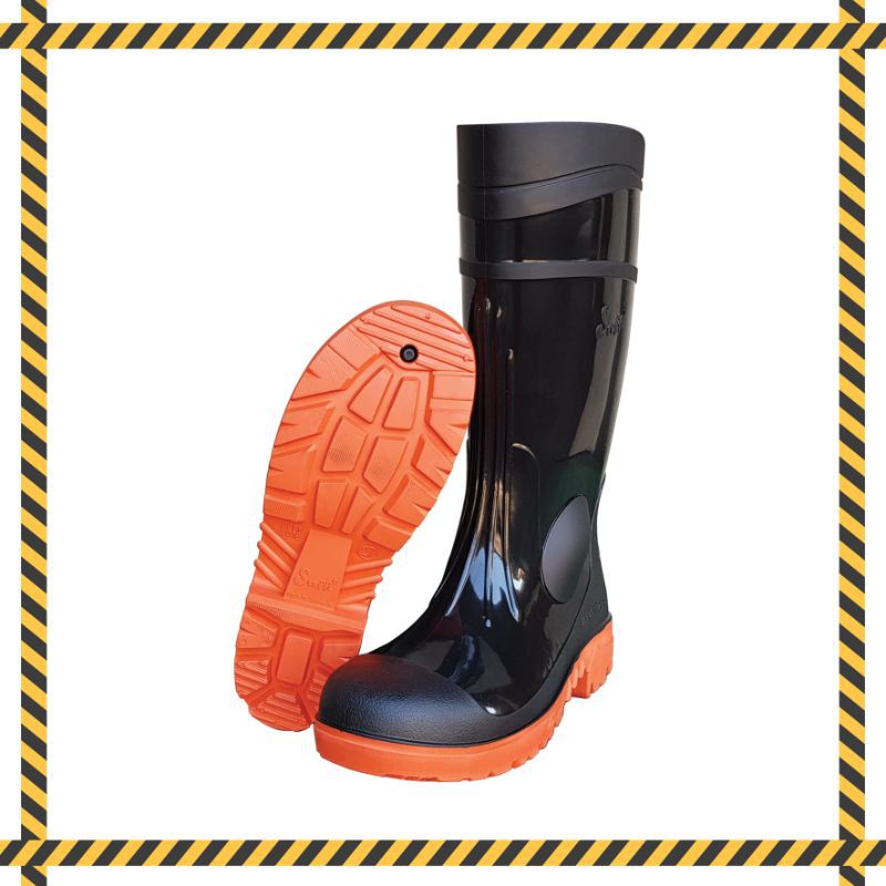 Jual SAFETY 02 hitam | Steffi Boots SEPATU BOOT PROYEK PVC Steel Toe ...