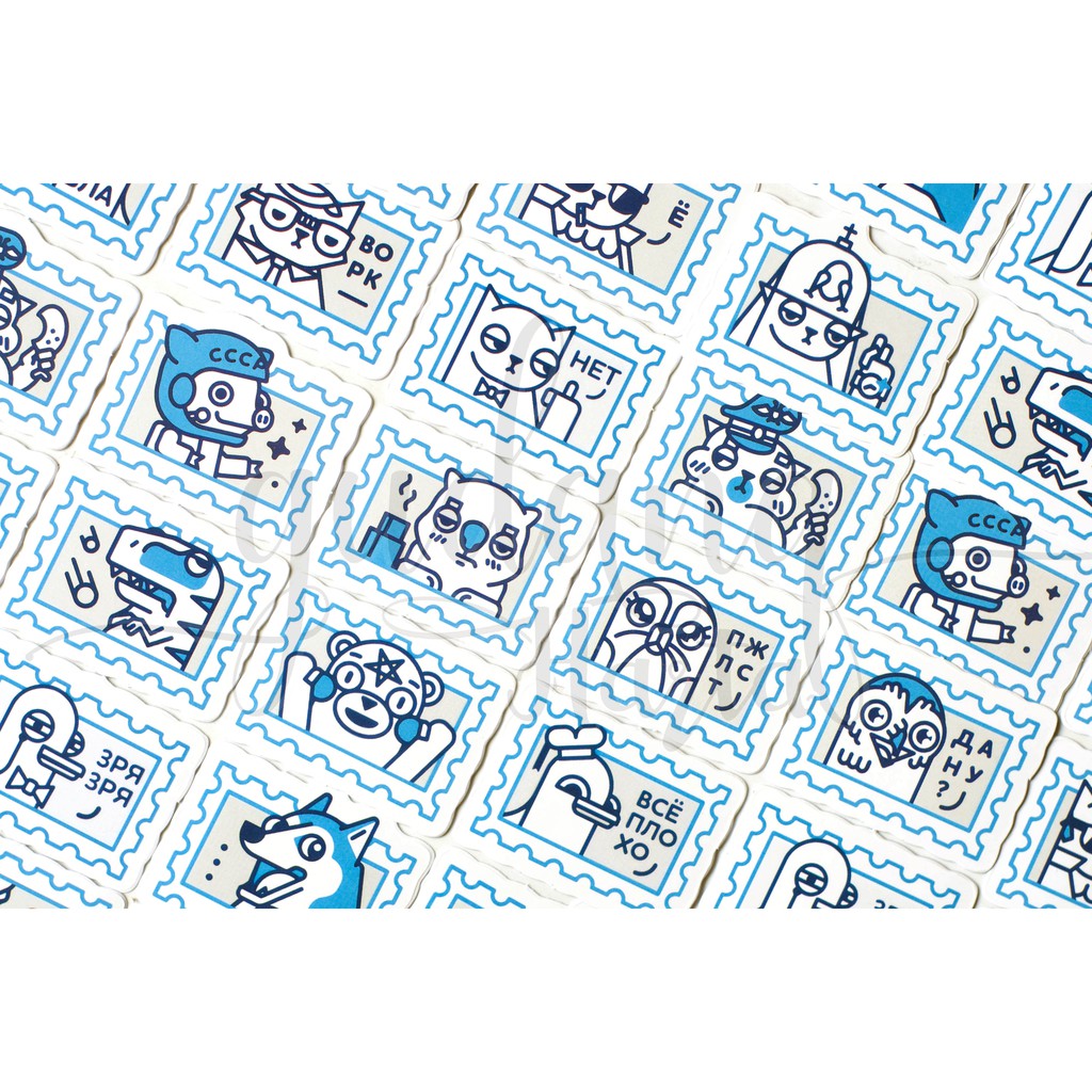 Jual Stiker Zootopia Stamp Sticker Perangko Kota DIY Scrapbook GH ...