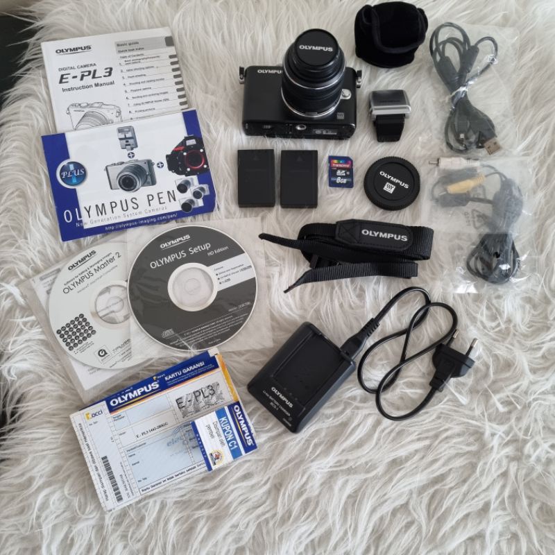 Jual Olympus Camera Mirrorless PEN Lite E-PL3 extra baterai | Shopee Indonesia