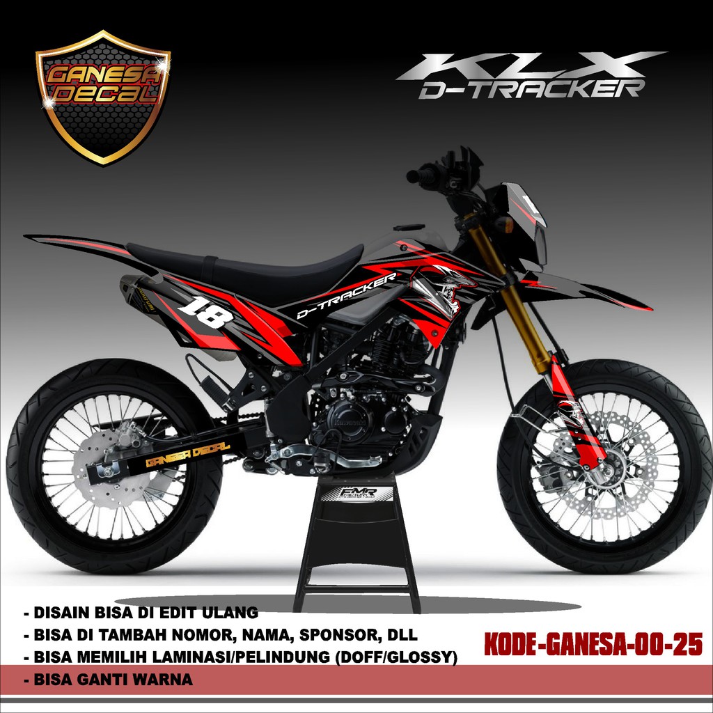 Jual Decal Sticker Motor Cross KLX Dtracker 150 New Fullbody - Dekal ...