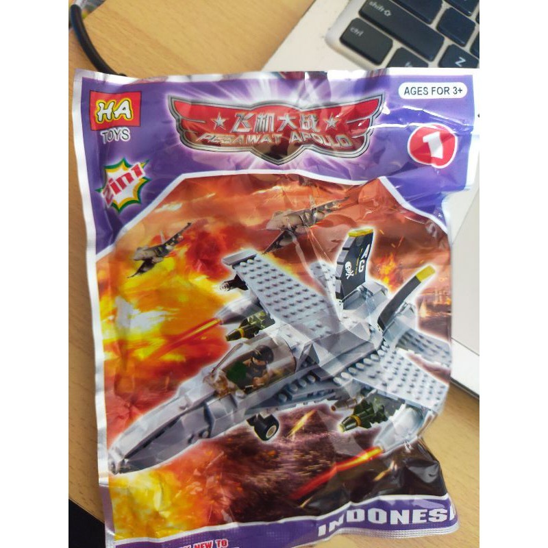 Jual RATUDELI Mainan Lego Rakit Bongkar Pasang Sachet Edukasi Robot ...