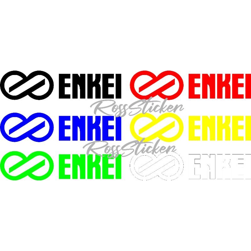Jual logo ENKEI sticker cutting custom terlaris | Shopee Indonesia