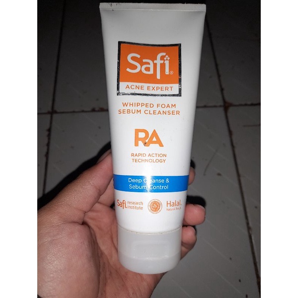 Jual PRELOVED SKINCARE || SAFI ACNE EXPERT Whipped Foam Sebum Cleanser ...