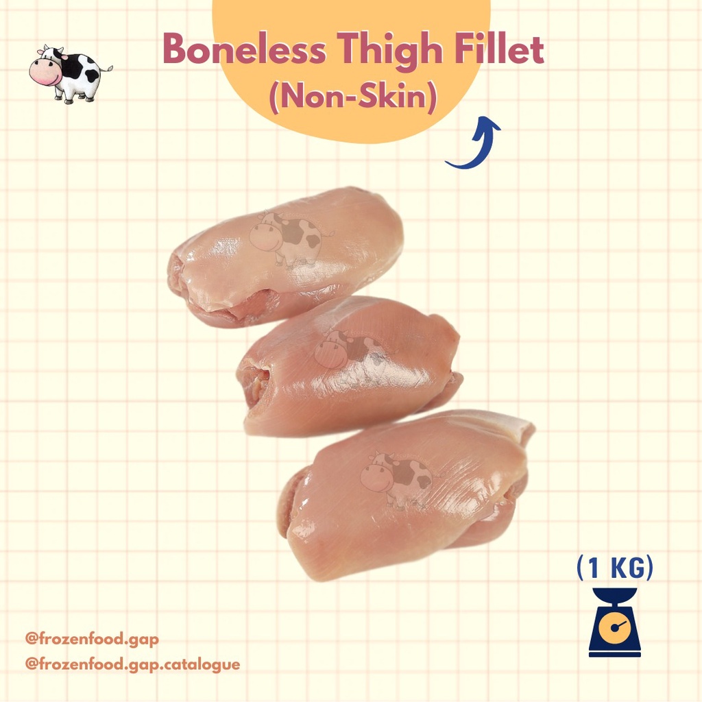 Jual Boneless Chicken Thigh Fillet | Paha Filet ( Tanpa Kulit) | Frozen ...