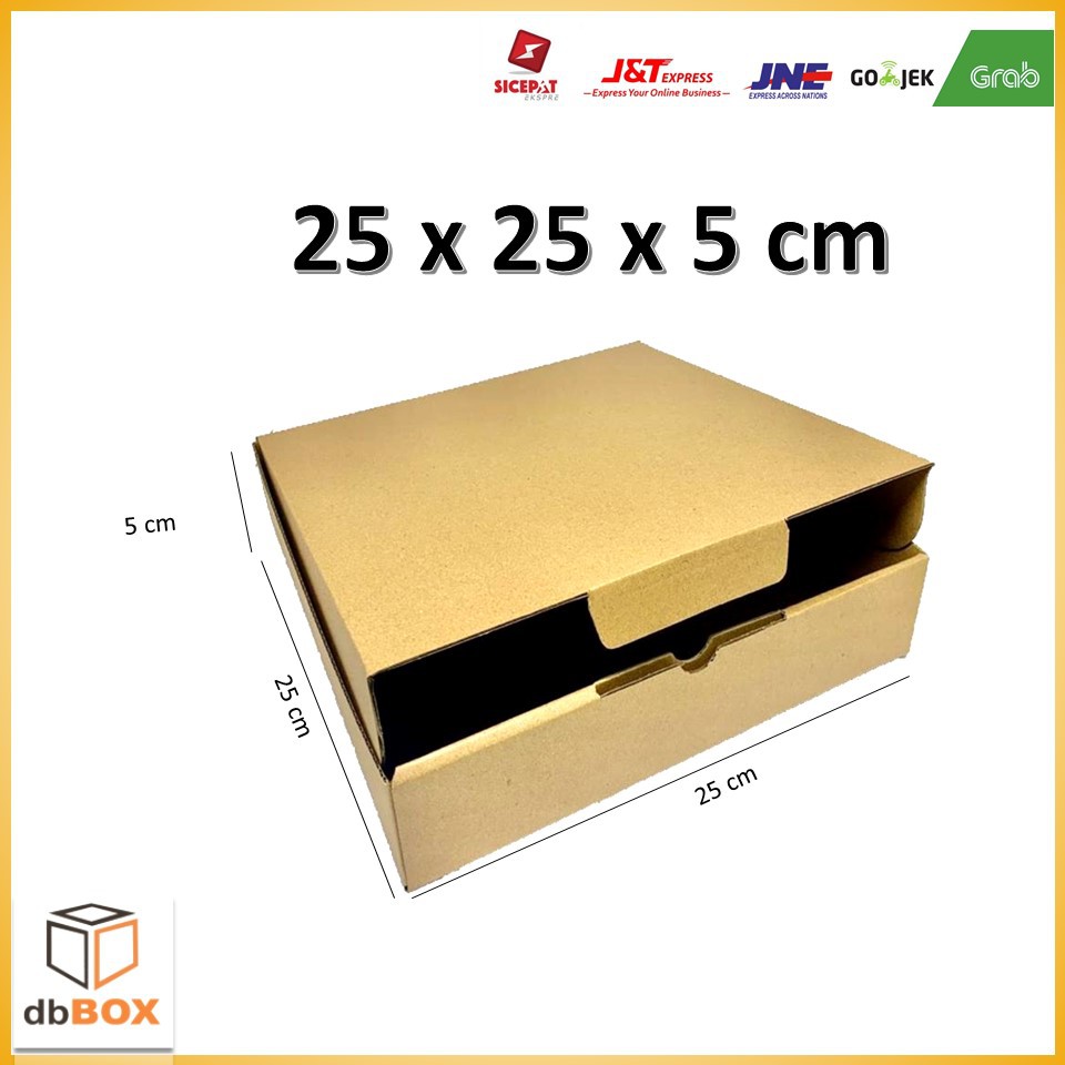 Jual Kardus 25x25x5 cm | dusbox dus packing kardus box Die Cut & Easy ...