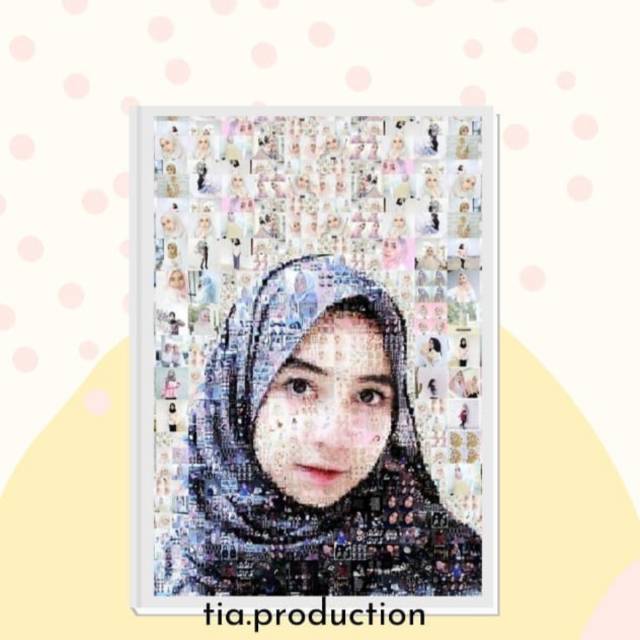 Jual Mozaik Angka & Huruf (CETAK + BINGKAI) Karikatur Foto/ Lukis Wajah ...