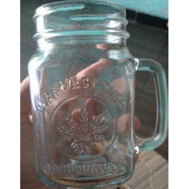Jual GELAS DRINK JAR HARVEST 450ML TANPA TUTUP - GELAS CAFE CANTIK ...