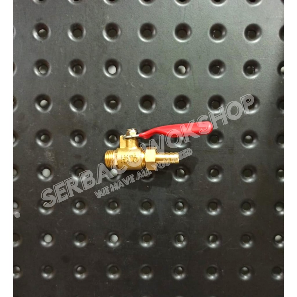 Jual Kran Angin Kompresor 1/4" Hato Ball Valve Kuningan Termurah ...