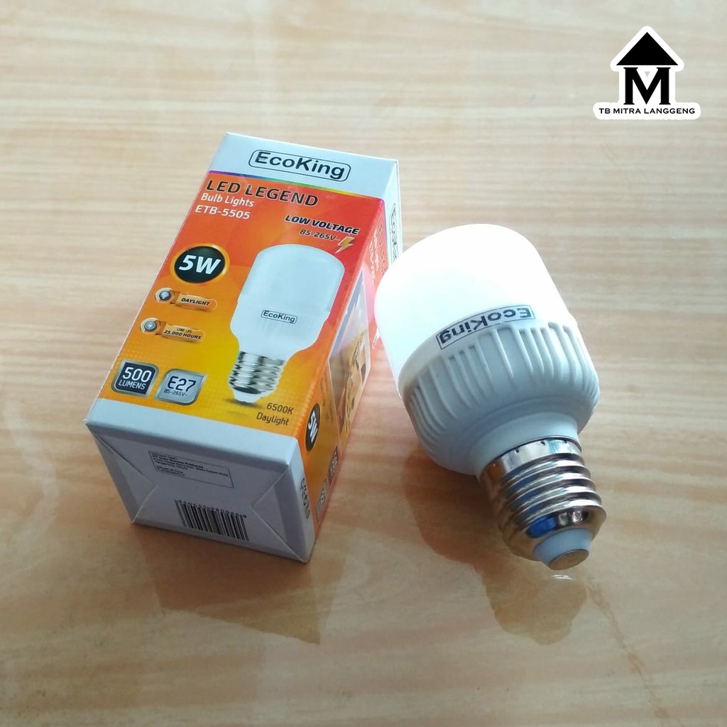 Jual Lampu LED EcoKing LED 5W / Lampu SNI / Lampu Murah | Shopee Indonesia