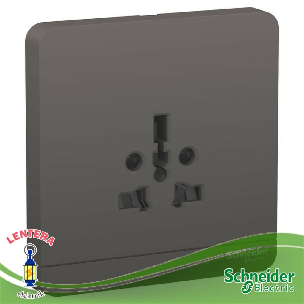 Jual SCHNEIDER AVATAR ON STOP KONTAK INTERNASIONAL DARK GREY E83426TS ...