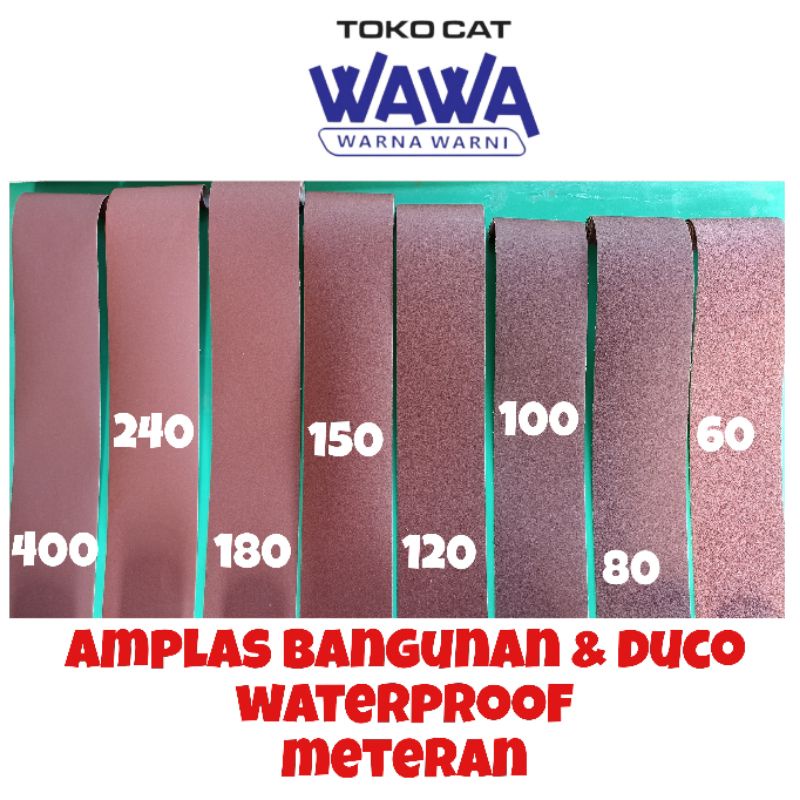 Jual Amplas hampelas ampelas roll kain meteran duco dan bangunan 1 ...
