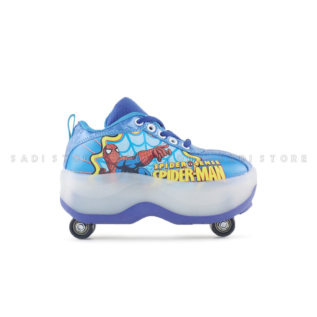 Jual SEPATU Roda [ORIGINAL] Anak Original Roda 4 Karakter Spiderman ...