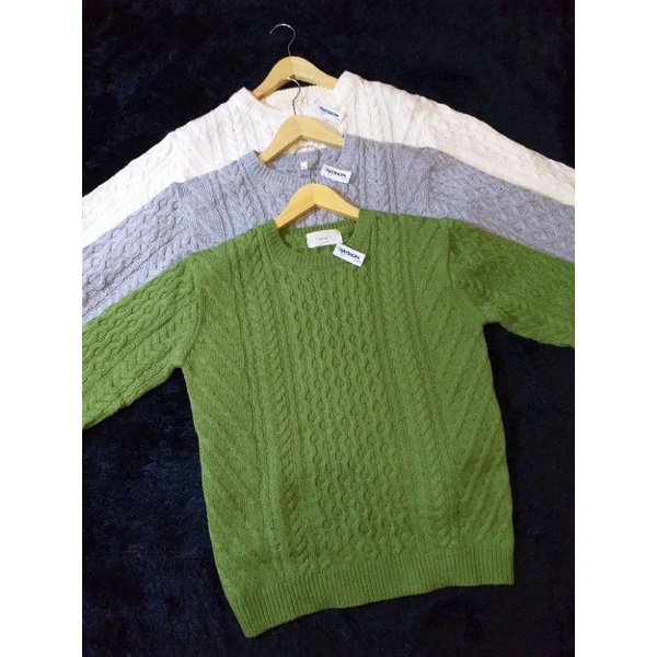 Jual Sweater Rajut Full Kepang Patern Unisex | Shopee Indonesia