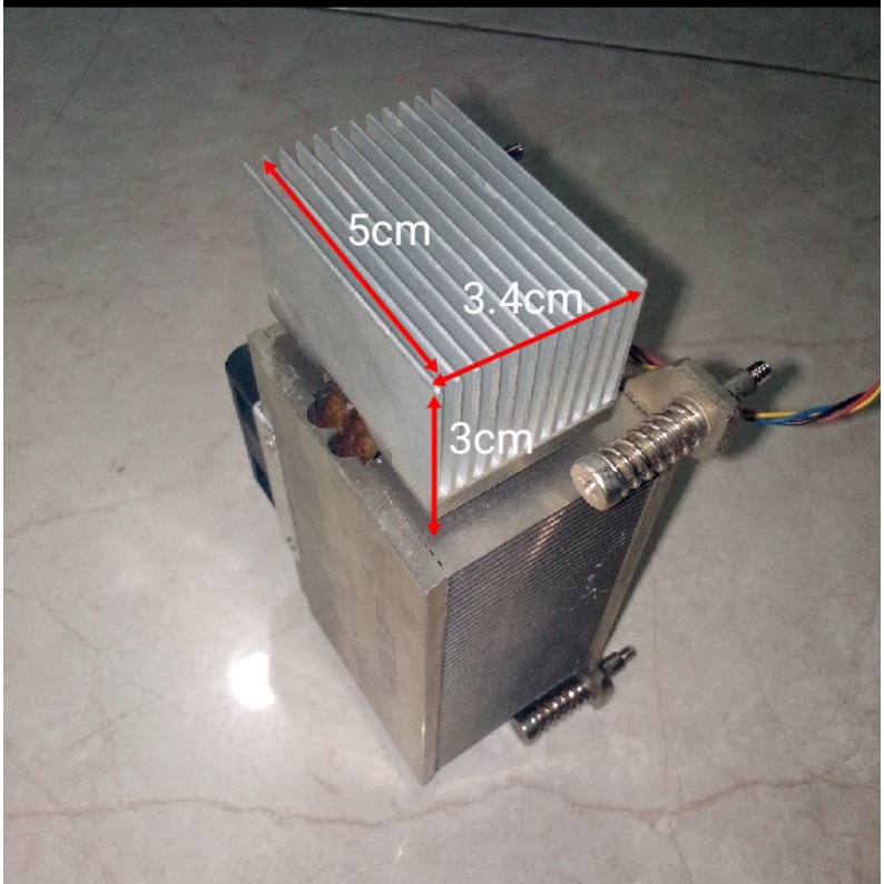 Jual HEATSINK ALUMUNIUM TEMBAGA PENDINGIN LAMPU HPL PLUS COOLING FAN ...