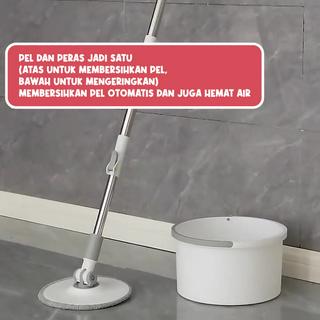 Jual ANGOLA Pel Putar Otomatis Tanpa Peras/Spin Mop Single Bucket D23 ...