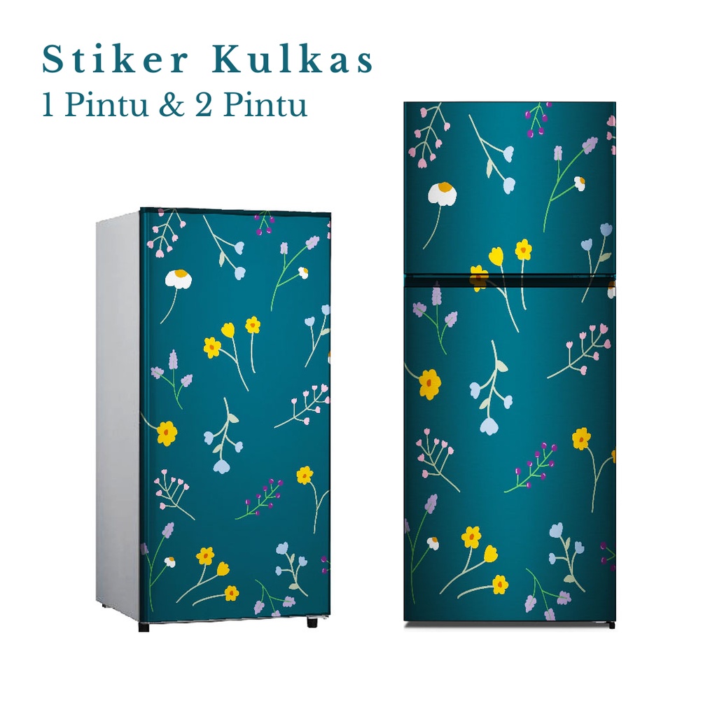 Jual Stiker Kulkas 1 Pintu dan 2 Pintu motif Bunga Kode B-A4 - FM ...