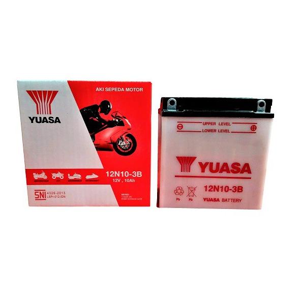 Jual AKI BASAH YUASA 12N10-3B 10 AH MOTOR VESPA EXCEL, PX 150, PX150, BINTER MERCY, VIAR RODA 3 ...