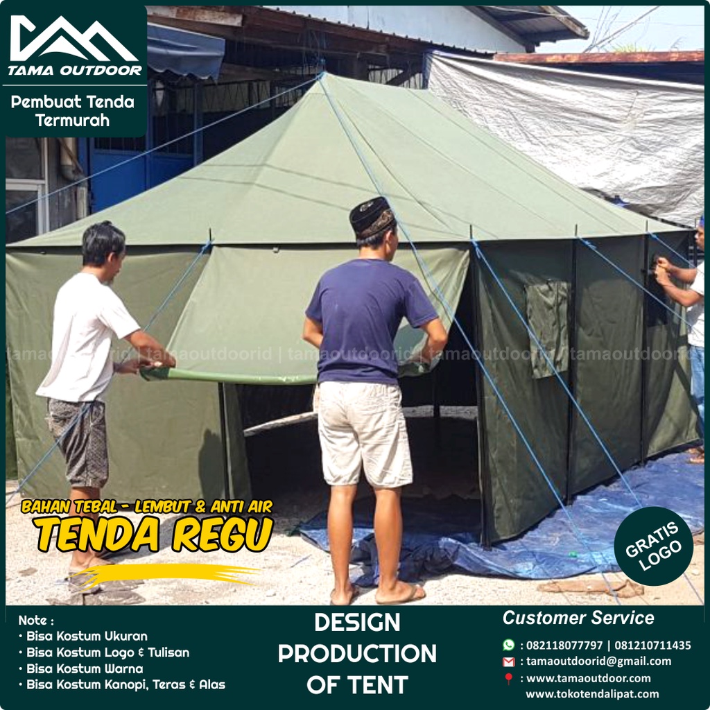 Jual Tenda Regu Pramuka Outdoor Camping Komando - Tidak Rembes Anti Air ...