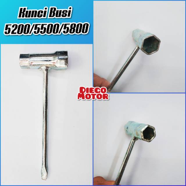 Jual Kunci busi mesin chainsaw serbaguna sinso mini tipe 5200 5500 5800 ...