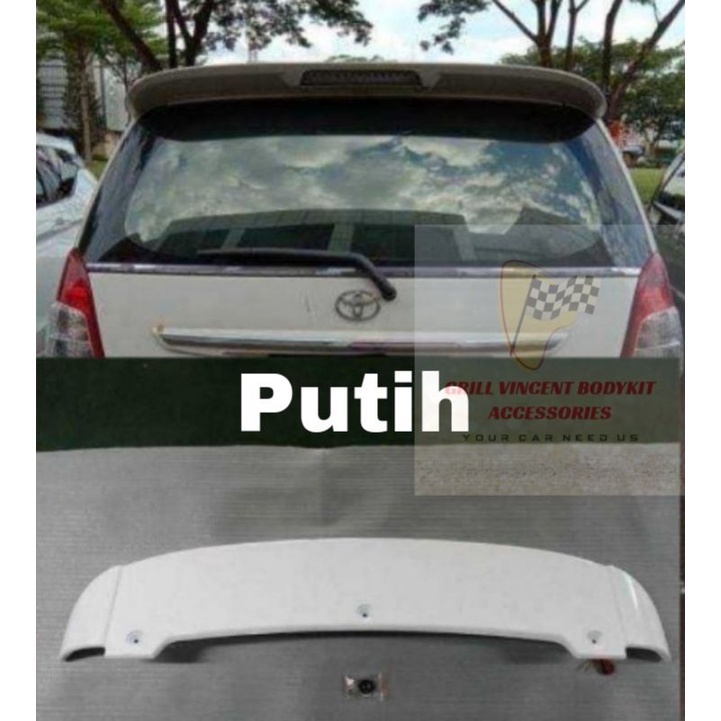 Jual Rear spoiler kijang innova / inova lama 2005-2015 with lamp + cat ...
