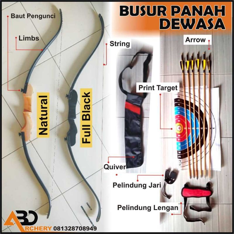Jual BUSUR PANAH DEWASA PEMULA LENGKAP | Shopee Indonesia