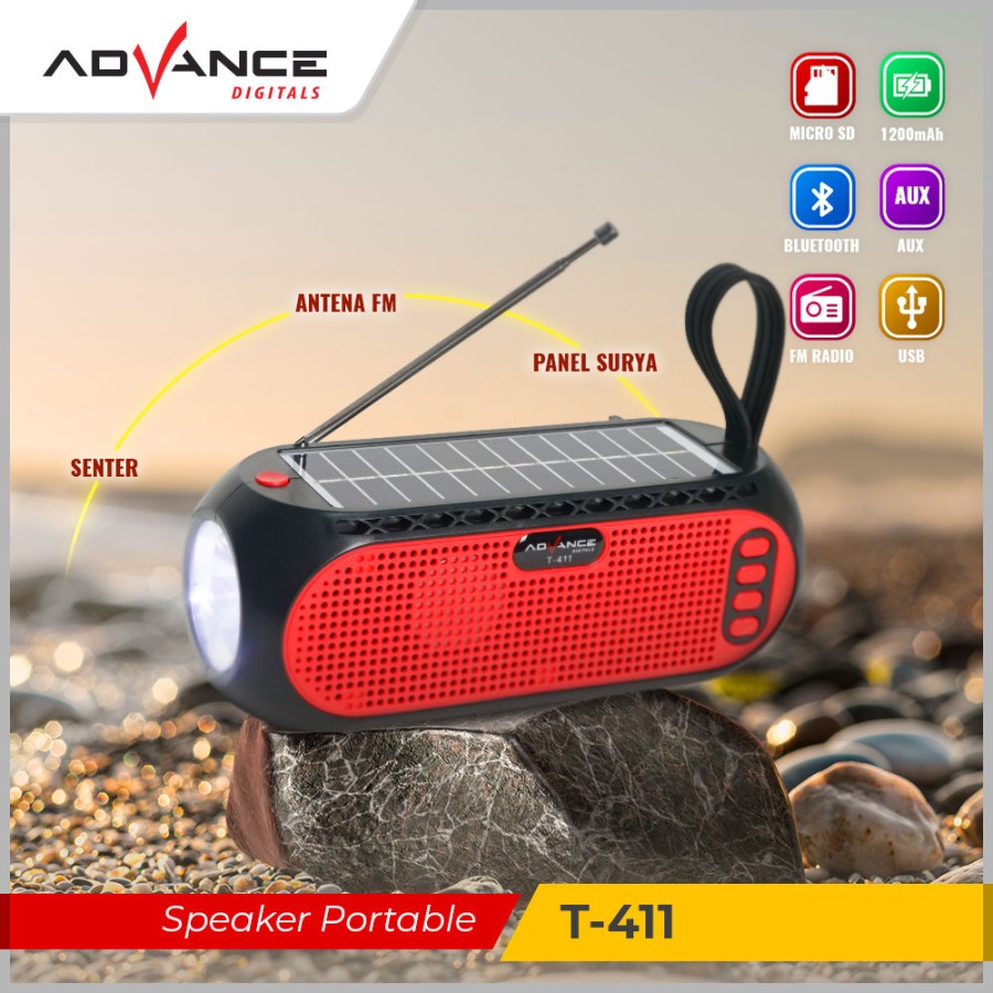 Jual Speaker Bluetooth Advance T411 Portable Surya Speaker Radio Senter ...