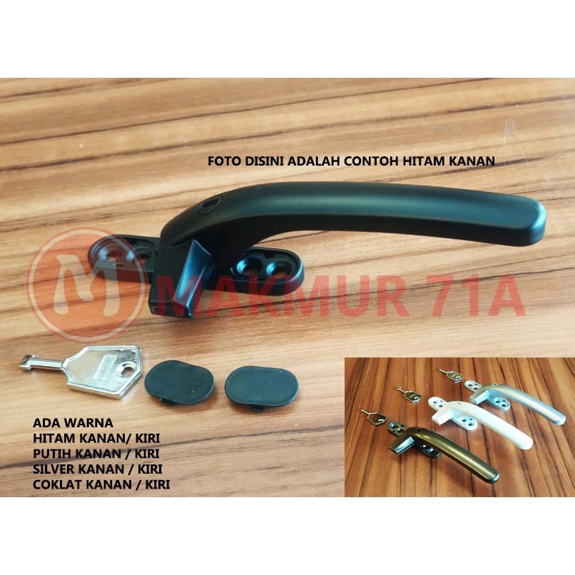 Jual Kunci Jendela Aluminium / Casement Handle Dekkson CH 429 + Kunci ...