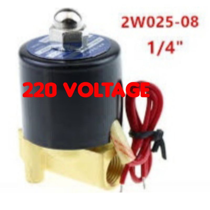 Jual solenoid valve 2w-025-08 1/4" 220volt | Shopee Indonesia
