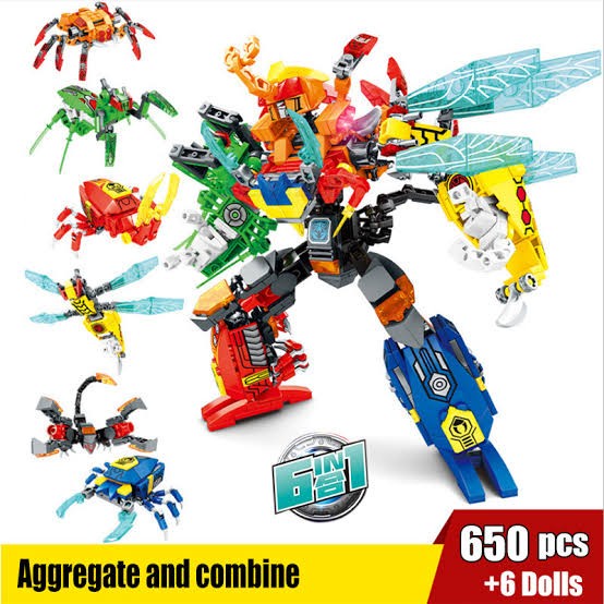 Jual Brick Sembo Block Mecha of steel 6in1 Varian Serangga | Shopee ...