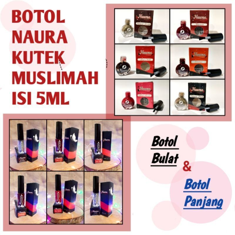 Jual Grosir kutek Henna muslimah / Henna tuffah nail Nauraa Naura ...