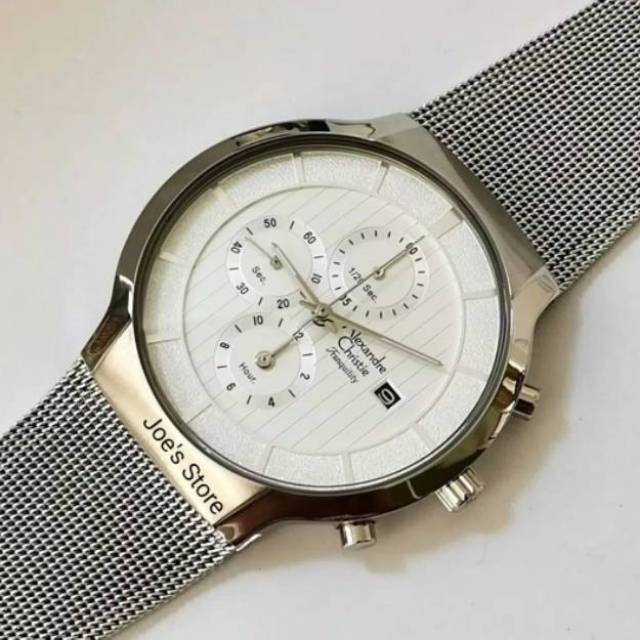 Jual ALEXANDRE CHRISTIE AC 6245 Man White Original | Shopee Indonesia