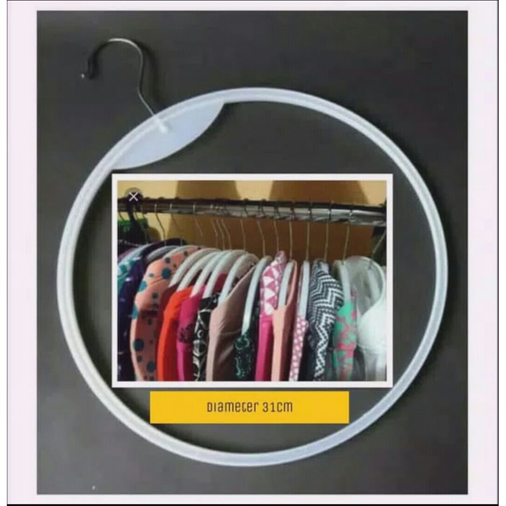 Jual Gantungan jilbab syari hanger BULAT BESAR khimar 1 Lusin / Lusinan ...