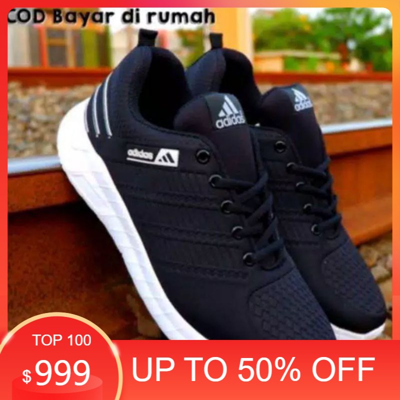 Jual sepatu sneakers pria adidas striping runing/Sepatu santai/Sepatu ...