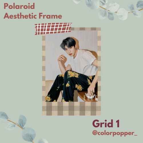 Jual Ready Custom Polaroid Grid Aesthetic Frame cetak polaroid mudah ...