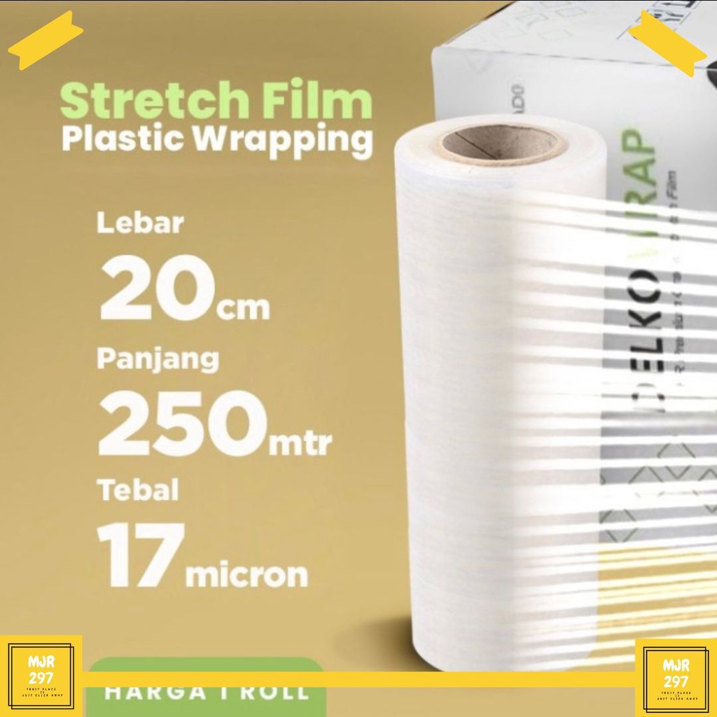 Jual PLASTIK WRAPING WRAP WRAPPING STRETCH FILM ROLL DELKOWRAP | Shopee ...