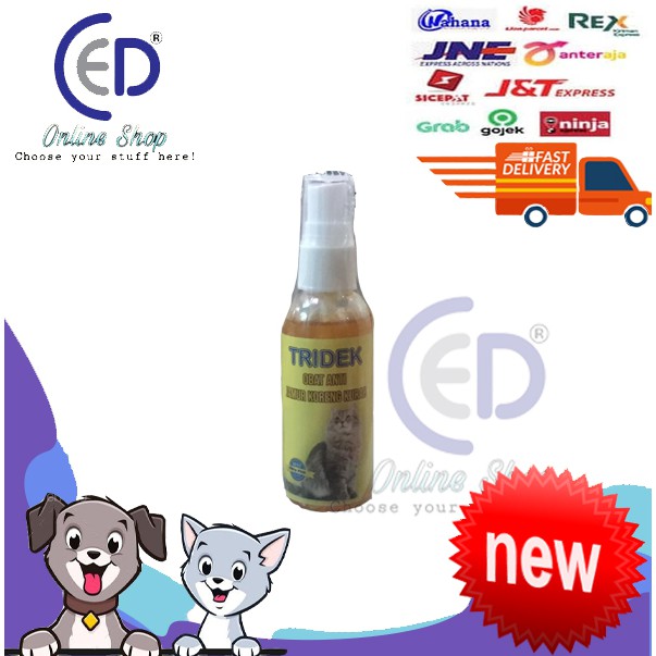 Jual TRIDEK - OBAT ANTI JAMUR SPRAY KORENG DAN KURAB KUCING | Shopee ...