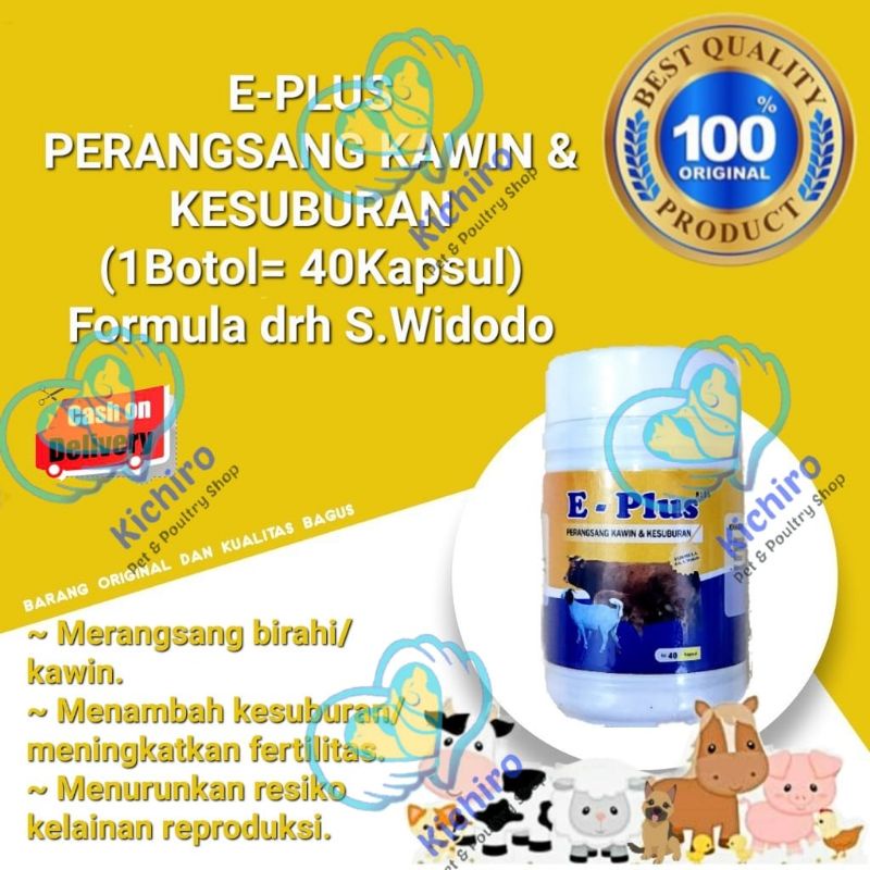 Jual E Plus isi 40 Kapsul Eplus Perangsang Kawin / Birahi dan ...