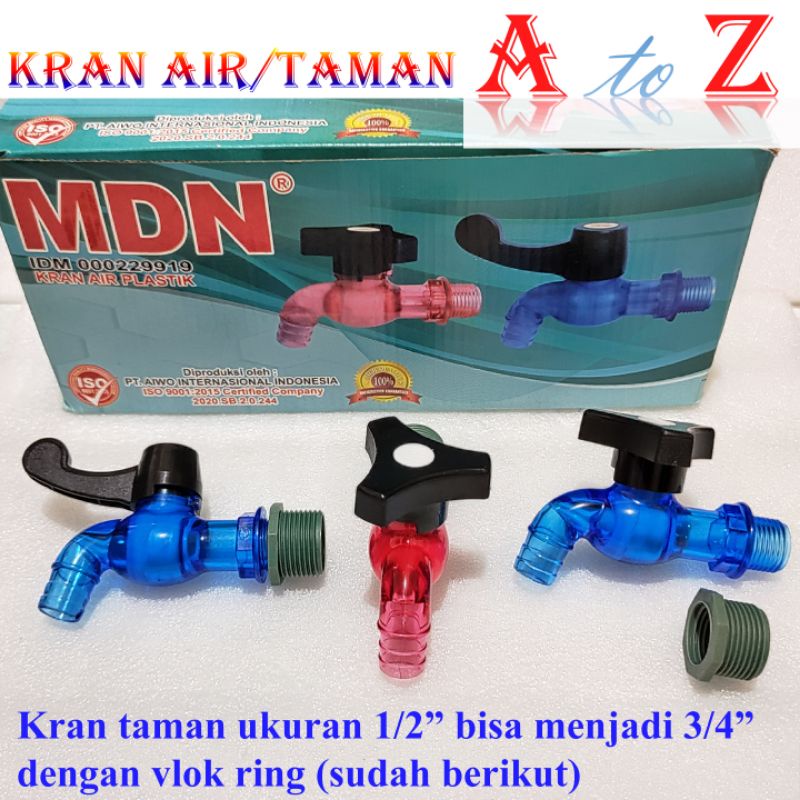 Jual kran air pvc 1/2 inch 3/4 inch/keran tembok pvc/kran taman 0,5" 0 ...