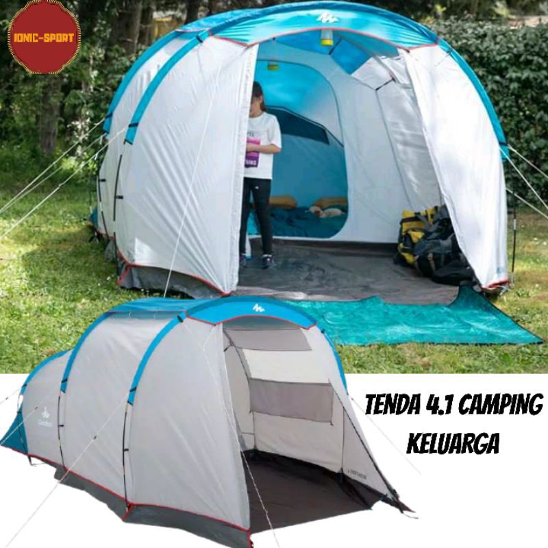 Jual Tenda Camping Keluarga Besar - Tenda Berkemah 4.1 Kapasitas 4 ...