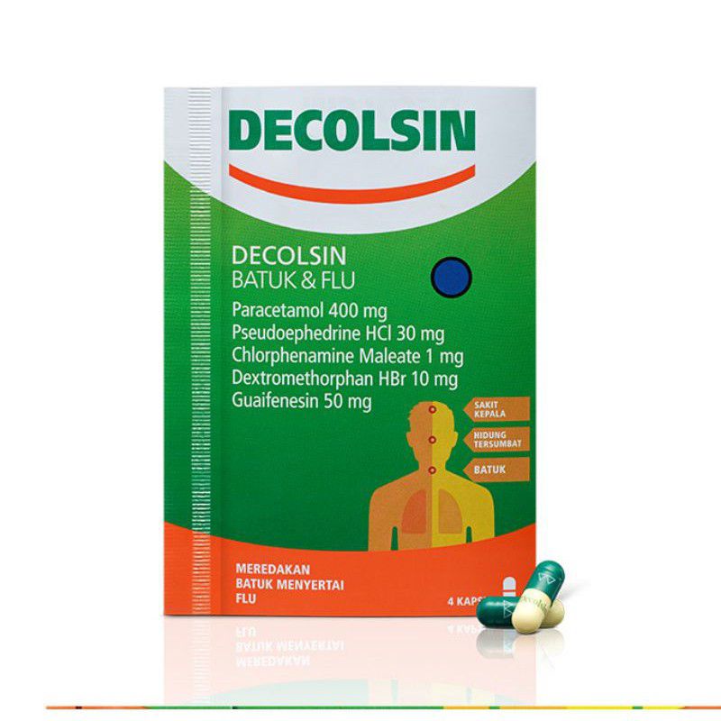 Jual Decolsin Obat Batuk & Flu Tablet | Shopee Indonesia